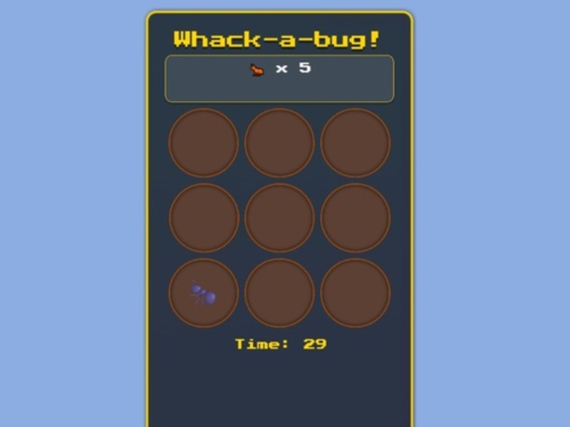 Whack A Bug Challenge 🕹️ SGameS에서 온라인으로 플레이