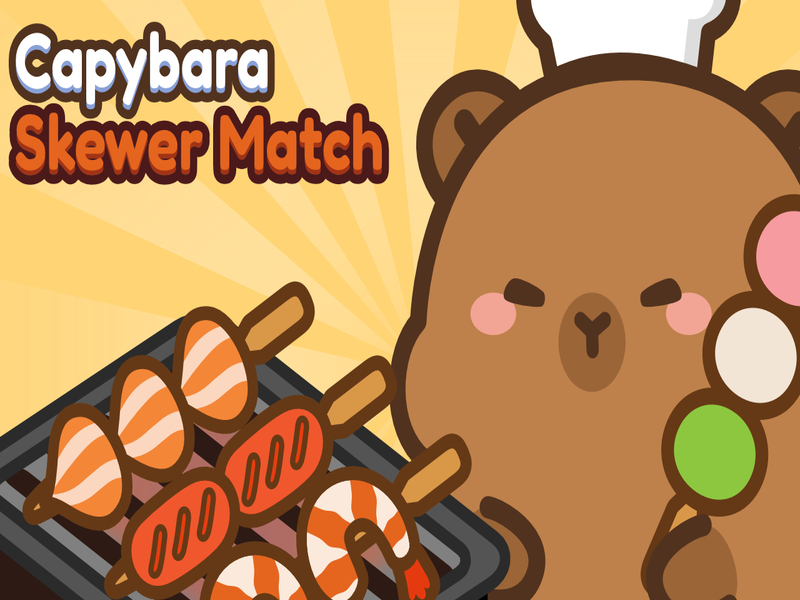 Capybara Skewer Match 🕹️ SGameS에서 온라인으로 플레이