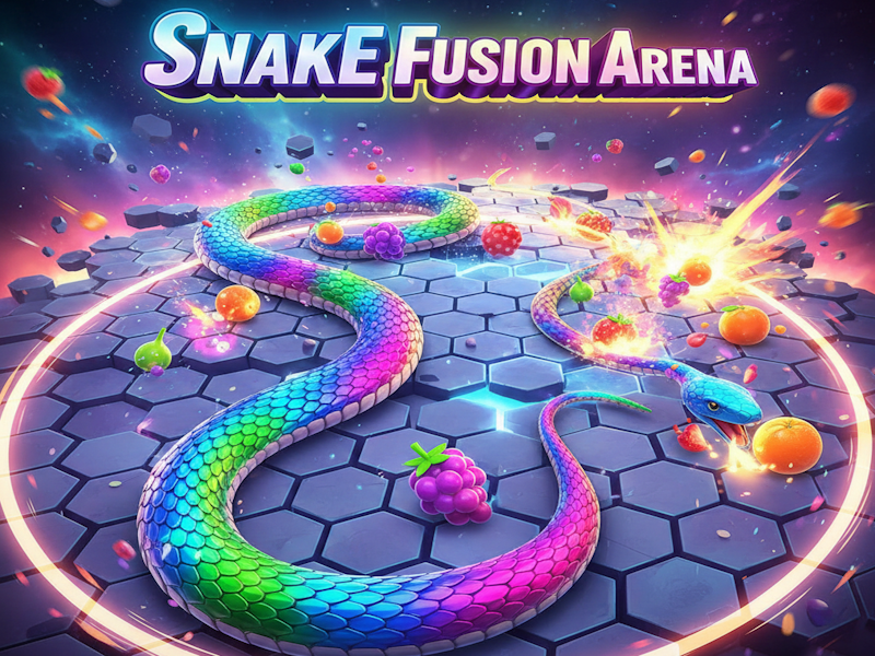 Snake Fusion Arena 🕹️ SGameS에서 온라인으로 플레이