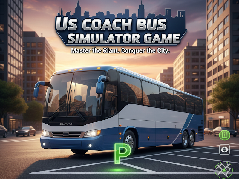 US Coach Bus Simulator Game 🕹️ SGameS에서 온라인으로 플레이